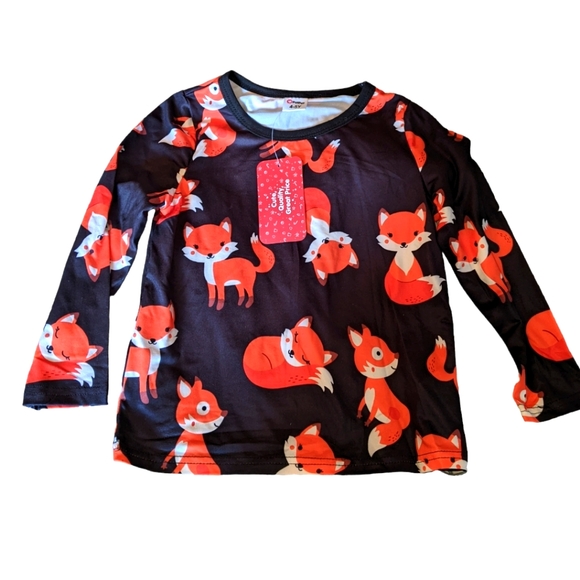 PatPat | Shirts & Tops | Super Cute Patpat Fox Shirt For Kids 45 Year ...